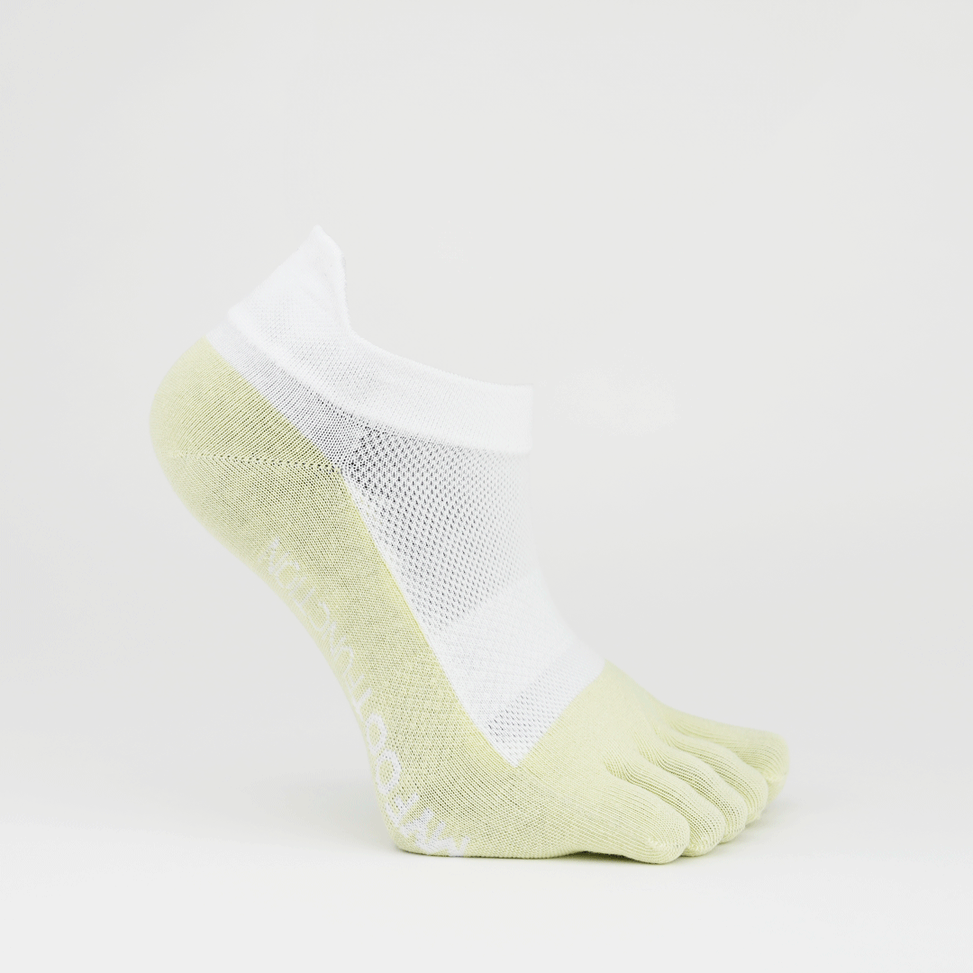 My Foot Function Tåsokker - No-Show Length - White / Pepper
